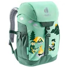 Kinderrucksack Deuter "SCHMUSEB&Auml;R 8 L", gr&uuml;n (spearmint, seagr&uuml;n), Rucks&auml;cke, Kinder, B/H/T: 21cm x 33cm x 15cm, Polyester, f&uuml;r Kinder und Jugendliche, f&uuml;r Wandern und Abenteuer, B:21cm H:33cm T:15cm