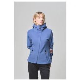 Fleecejacke Bench. "NINJA", Damen, Gr. 42, blau (dusky blau), Fleece, Obermaterial: 100% Polyester, unifarben, figurbetont, Jacken Fleecejacke