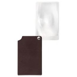 Eschenbach OPTIK Einschlaglupe "visoPOCKET, ideal f&uuml;r Senioren", rot, B:7,4cm H:4,8cm, Lupen, Hochwertige Lupe im Taschenformat mit Lederetui