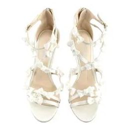 High-Heel-Pumps Buffalo "Buffalo YANA LB", Damen, Gr. 41, ivory, Textil, unifarben, Schuhe