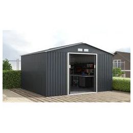 Ger&auml;tehaus Konifera "Gartenhaus Burgos Plus", grau (anthrazit, beige), Metall, Ger&auml;teh&auml;user, wetterfest und langlebig, nahezu wartungsfrei, Topseller