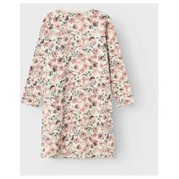 Nachthemd name it "NKFNIGHTGOWN LS NOSTALGIA FLOWER NOOS", M&auml;dchen, Gr. 122 (128), N-Gr, beige (peyote melange), Jersey, Obermaterial: 95% Baumwolle, 5% Elasthan, bedruckt, relaxed fit, Rundhals, Kleider Nachthemd