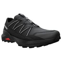 Trailrunningschuh Salomon "SPEEDCROSS PEAK", Herren, Gr. 49, schwarz, schwarz, glacier gray, Synthetik, Textil, Schuhe, wasserdicht