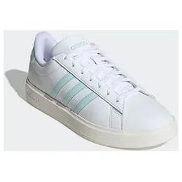 Sneaker Adidas SPORTSWEAR "GRAND COURT 2.0", Damen, Gr. 40, wei&szlig; (cloud wei&szlig;, halo mint, core wei&szlig;), Synthetik, Schuhe Sneaker, Design auf den Spuren des Adidas Superstar
