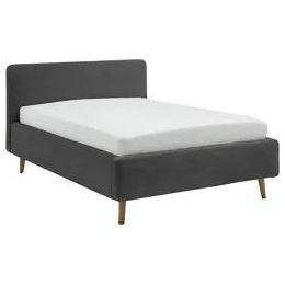 Meise M&ouml;bel Polsterbett MEISE.M&Ouml;BEL "Mattis", grau (anthrazit), B:141cm H:105cm L:218cm, Bezug Bett: Cord (100% Polyester), Betten, Polsterbett, Topseller, wahlweise mit Bettkasten