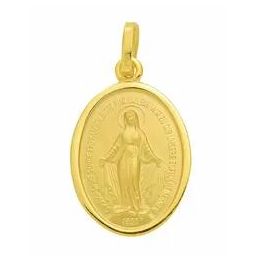 Adelia&acute;s Kette mit Anh&auml;nger ADELIA ́S "Schmuckset - Set mit Halskette 585 Gold Anh&auml;nger Milagrosa", gold, Halsketten, Damen, Gold, Schmuckset - Set mit Halskette