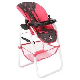 Bayer Chic 2000 Puppenhochstuhl CHIC2000 "Konfetti", bunt (butterfly koralle), Puppenm&ouml;bel, KinderB:35cm H:73cm T:35cm, mit abnehmbarem Tablett, B:35cm H:73cm T:35cm