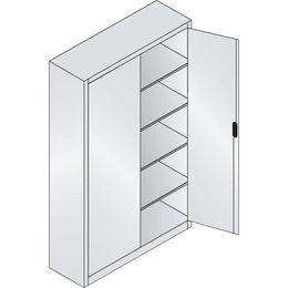 C+P ACURADO Universalschrank, BxT 1200 x 400 mm, lichtgrau / vulkangrau