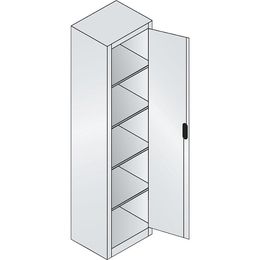 C+P ACURADO Universalschrank, BxT 500 x 400 mm, lichtgrau / vulkangrau