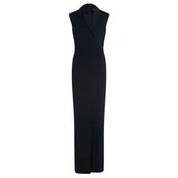 Overall Vera Mont "Damen ohne Arm", Damen, Gr. 40, Normalgr&ouml;&szlig;en, blau (night sky), Jersey, Obermaterial: 95% Polyester, 5% Elasthan. Futter: 100% Polyester, figurumspielend, V-Ausschnitt, Overalls Overall, Raffung
