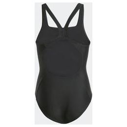 Badeanzug Adidas PERFORMANCE "3S BLD SWIMSUIT", M&auml;dchen, Gr. 128, N-Gr, schwarz-wei&szlig; (schwarz, wei&szlig;), Obermaterial: 78% Polyamid, 22% Elasthan, Badeanz&uuml;ge Badeanzug