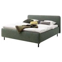 Meise M&ouml;bel Polsterbett MEISE.M&Ouml;BEL "Primo wahlweise mit Bettkasten", gr&uuml;n (dunkelgr&uuml;n), B:203cm H:105cm L:218cm, Betten, Polsterbett, erh&auml;ltlich in verschiedenen Breiten