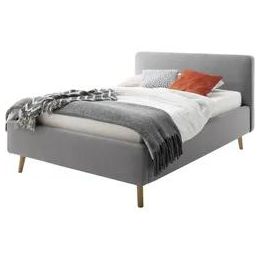Meise M&ouml;bel Polsterbett MEISE.M&Ouml;BEL "Mattis", grau (hellgrau), B:141cm H:105cm L:218cm, Bezug Bett: Strukturstoff (100% Polyester), Betten, Polsterbett, Topseller, wahlweise mit Bettkasten