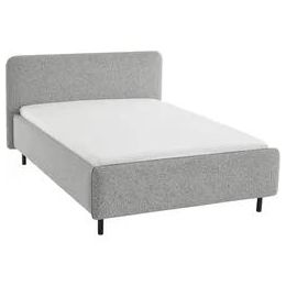 Meise M&ouml;bel Polsterbett MEISE.M&Ouml;BEL "Primo wahlweise mit Bettkasten", grau (hellgrau), B:163cm H:105cm L:218cm, Betten, Polsterbett, erh&auml;ltlich in verschiedenen Breiten