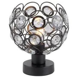 JUST LIGHT Nachttischlampe "BENJAMIN", schwarz, 1, &Oslash; 18cm, 1 Stk., Leuchten, ExklusiveE27