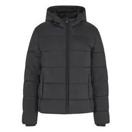 Winterjacke Urban Classics "Urban Classics Ladies Short Puffer Jacket With Hood", Damen, Gr. XXL, schwarz, 100% Polyester, unifarben, normal, ohne Ausschnitt, Jacken Winterjacke