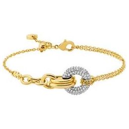 Armband Michael Kors "Schmuck Geschenk Metall Armschmuck PREMIUM", gelbgoldfarben, metallfarben, kristallwei&szlig;, kristallwei&szlig;, Armb&auml;nder, Damen, 18cm, Metall, Armband, mit Zirkonia (synth.)