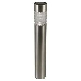 Gartenleuchte Luxform "Solar-Gartenleuchten Tacoma 5 Lumen - 3 St&uuml;ck", silber (stainless steel), 3 Stk., Leuchten, Gartenleuchte, Aus Edelstahl & Glas gefertigt