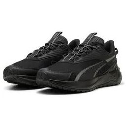 Laufschuh Puma "EXTEND LITE TRAIL", Damen, Gr. 44,5, schwarz (Puma schwarz, cool schwarz gray), Textil, Schuhe Laufschuh, mit abriebfester Gummilaufsohle, mit Stollenprofil