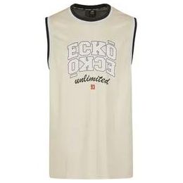 Tanktop ECKO UNLTD. "Ecko Unltd. Tanktops Pivot", Herren, Gr. XL, jet stream, schwarz forest, 100% Baumwolle, bedruckt, normal, Tops Tanktop