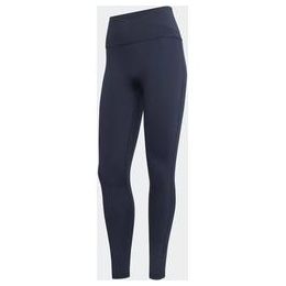 Trainingstights Adidas PERFORMANCE "3-STREIFEN STUDIO ALL ME 7/8 X-OVER LEGGINGS", Damen, Gr. M, N-Gr, legend ink, normal, gr., Obermaterial: 80% Polyester, 20% Elasthan, 7/8-L&auml;nge, Hosen
