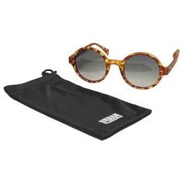 Sonnenbrille Urban Classics "Urban Classics Unisex Sunglasses Retro Funk UC", Damen, braun leo, gr&uuml;n, Sonnenbrillen Sonnenbrille