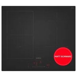 Siemens Induktions-Kochfeld "ED61AHSC1E", schwarz, B:59,2cm H:5,1cm T:52,2cm, Kochfelder, Moderne matte Optik: 5x weniger sichtbare Kratzer