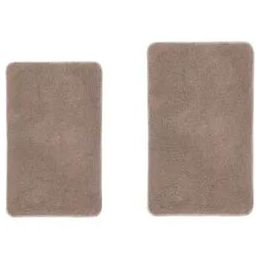Badematte Kleine Wolke "RELAX", taupe, H:30mm, Polyacryl, Badematten, Badematte, Badteppich, Uni Farben, rechteckig, rund & als Set erh&auml;ltlich