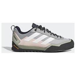 Wanderschuh Adidas TERREX "SKYCHASER SOLO ZUSTIEGS", Damen, Gr. 41, sanftes wei&szlig;, legend ink, halo gr&uuml;n, Gummi, Synthetik, Textil, Schuhe Wanderschuh