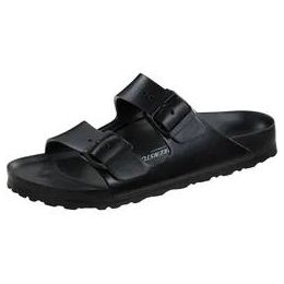 Sandale Birkenstock "Arizona", Herren, Gr. 41, schwarz, Obermaterial: 100% Sonstiges Material (Ananasfaser) AM_PF ., Schuhe Sandale