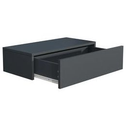 Nachttisch Vcm "Holz Wandschublade Wand H&auml;nge Nachttisch Usal M60", schwarz (anthrazit), B:60cm T:30cm, Sideboards, Nachttisch