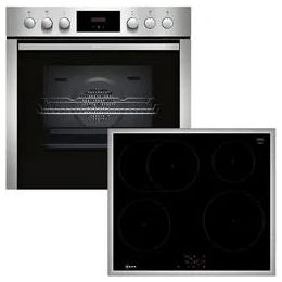 Neff Elektro-Herd-Set "EDX4I0", Energieeffizienz: A+ (A+++-D), schwarz (schwarz, edelstahl), Herdsets