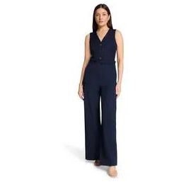 Overall Vera Mont "Damen mit G&uuml;rtel", Damen, Gr. 38, Normalgr&ouml;&szlig;en, night sky, Obermaterial: 95% Polyester, 5% Elasthan. Futter: 100% Polyester, figurbetont, V-Ausschnitt, Overalls Overall