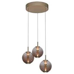 NEUHAUS PURE LED Pendelleuchte "PURE E-Infinity", bronzefarben, 3, &Oslash; 35,3cm H: 80cm, 1 Stk., Leuchten, e-SLIDE Funktion, CCT, dimmbar, Fernbedienung, LED Pendelleuchte