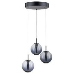 NEUHAUS PURE LED Pendelleuchte "PURE E-Infinity", mystic grau, 3, &Oslash; 35,3cm H: 80cm, 1 Stk., Leuchten, e-SLIDE Funktion, CCT, dimmbar, Fernbedienung, LED Pendelleuchte