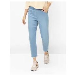 Bequeme Jeans RAPHAELA BY Brax "Style CAVINA FRINGE", Damen, Gr. 44, Normalgr&ouml;&szlig;en, hellblau, Denim/Jeans, 50% Baumwolle, 40% Lyocell, 7% Elastomultiester, 3% Elasthan, Jeans