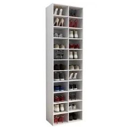 Schuhregal Vcm "Holz Regal Schuhschrank Schuhregal Hinsol XL", wei&szlig;, B:52cm T:30cm, Regale, Schuhregal