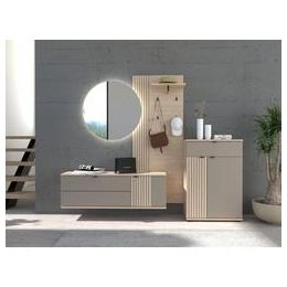 Spiegel Innostyle "Pisa Spiegel", wei&szlig;, neutral, B:80cm H:80cm T:5cm, glasspiegel, Spiegel, LED-Beleuchtung, gro&szlig;e Fl&auml;che