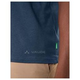 Funktionsshirt Vaude "MEN'S CYCLIST T-SHIRT V", Herren, Gr. L, schwarz sea, dar, Web, Obermaterial: 70% Baumwolle, 30% Lyocell, regular fit, Rundhals, weit normaler Saum, Shirts Funktionsshirt, sportliche Passform, kurze &Auml;rmel, f&uuml;r vielseitige Aktivit&auml;ten