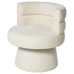 Drehstuhl Jahnke "STUDIO TWIST", sanftes wei&szlig;, sanftes wei&szlig;, sanftes wei&szlig;, B:66cm H:73,5cm T:67cm, Polyester, St&uuml;hle, Drehstuhl, Sessel, Drehstuhl, 360 drehbar, Boucle-Stoff, bis 120 kg belastbar