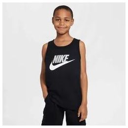 T-Shirt Nike SPORTSWEAR "K NSW TANK TEE", M&auml;dchen, Gr. XL, schwarz, lt smoke, Obermaterial: 100% Baumwolle, normal, Rundhals, Shirts T-Shirt, &auml;rmelloses Design, Rundhalsausschnitt, ohne Verschluss, ohne Kragen