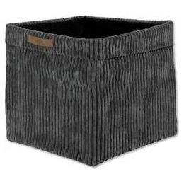 Aufbewahrungsbox LYCCE "Aufbewahrungskorb Faltbare Aufbewahrungsbox Cord 1P 1er Pack", grau, B:33cm H:31cm T:33cm, Obermaterial: 90% Polyester PES. 10% Nylon NY., Aufbewahrungsboxen, Aufbewahrungsbox