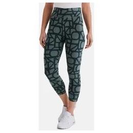 7/8-Leggings STOOKER WOMEN "PISA Sport Leggings", Damen, Gr. 40/42, gr&uuml;n abstract aop, angeraute Sweatware, 92% Baumwolle, 8% Elasthan, eng 7/8-L&auml;nge, Hosen, Legging Fit Sport f&uuml;r Damen