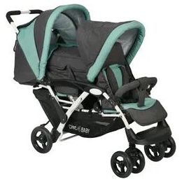 CHIC 4 BABY Geschwisterwagen CHIC4BABY "Duo", Kinder, melange mint, Kinderwagen, mit feststellbaren Doppelschwenk-Vorderr&auml;dern