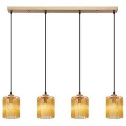 NOWA H&auml;ngeleuchte "LEEDS", goldfarben antik, H: 133cm, 1 Stk., Leuchten, H&auml;ngelampe Esszimmer-Leuchte Esstischleuchte Wohnzimmer, H&auml;ngeleuchte