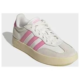 Sneaker Adidas SPORTSWEAR "BARREDA", Damen, Gr. 38,5, core wei&szlig;, bliss pink, orbit grau, Leder, Synthetik, Schuhe Sneaker, inspiriert vom Design des Adidas handball spezial
