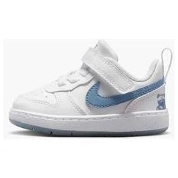 Sneaker Nike SPORTSWEAR "COURT BOROUGH LOW GB (TDV)", M&auml;dchen, Gr. 27, wei&szlig;, work blau, Synthetik, Schuhe Sneaker, Design auf den Spuren des Air Force 1