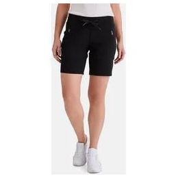 Shorts STOOKER WOMEN "LINA Sport 4-Way-Stretch Fitnessshorts", Damen, Gr. 40/42, schwarz, Sweatware, 95% Polyester, 5% Elasthan, gerade kurz, Hosen Shorts, Fitness Shorts Sport Freizeit Stretch f&uuml;r Damen