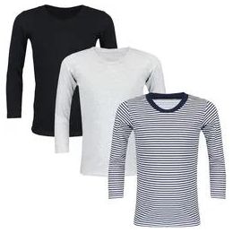 Unterhemd TUPTAM "Unterhemd Kinder Unisex Unterhemd Langarm 3er Pack", M&auml;dchen, Gr. 140, N-Gr, rot (farbenmix 1), Obermaterial: 100% Baumwolle CO., Unterhemden Unterhemd
