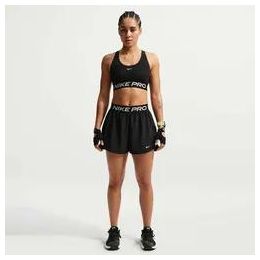 Shorts Nike "W NP 2IN1 SHORT SPD", Damen, Gr. XXL, N-Gr, schwarz, wei&szlig;, Obermaterial: 86% Polyester, 14% Elasthan, Hosen Shorts, sportlicher Stil, f&uuml;r Sportmode und Streetwear, leichtes Material